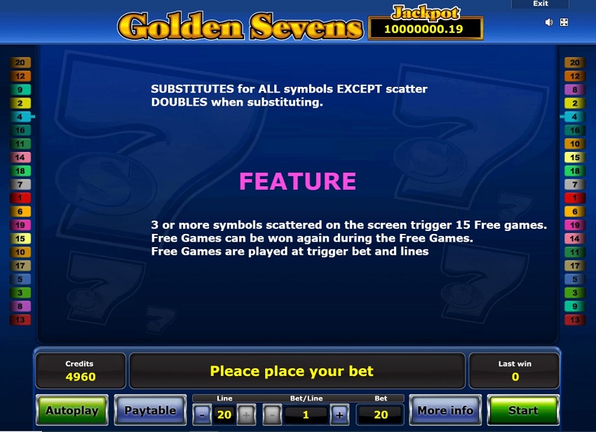 Golden Sevens Game Review 2024 🏆 - RTP, Bonuses + Demo