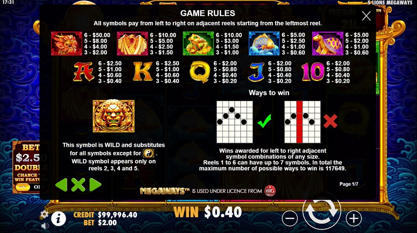 5 Lions Megaways Game Review 2024 🏆 - RTP, Bonuses + Demo